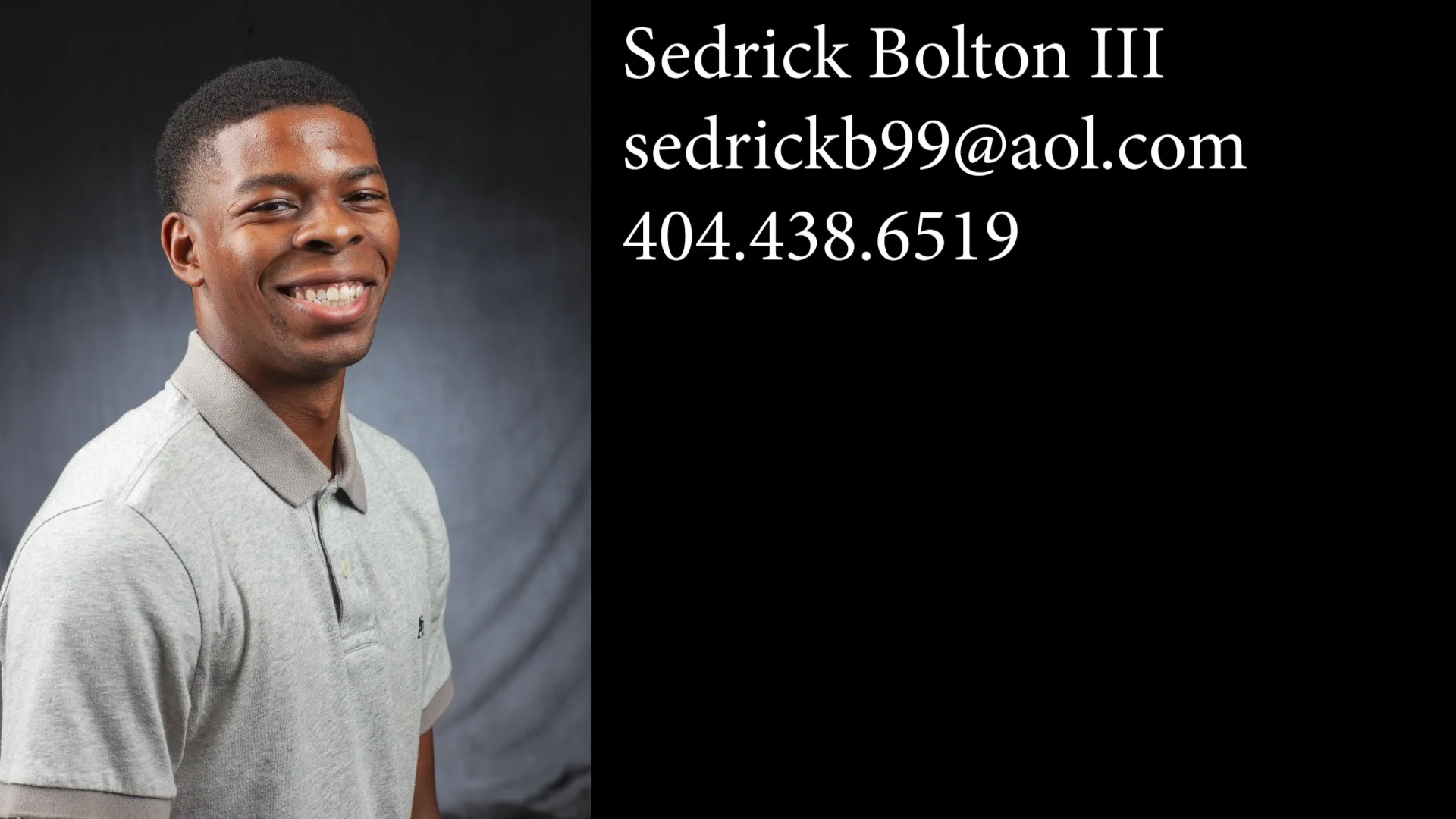 Sedrick Bolton III Multi Media Journalism 2 Minute Reel on Vimeo