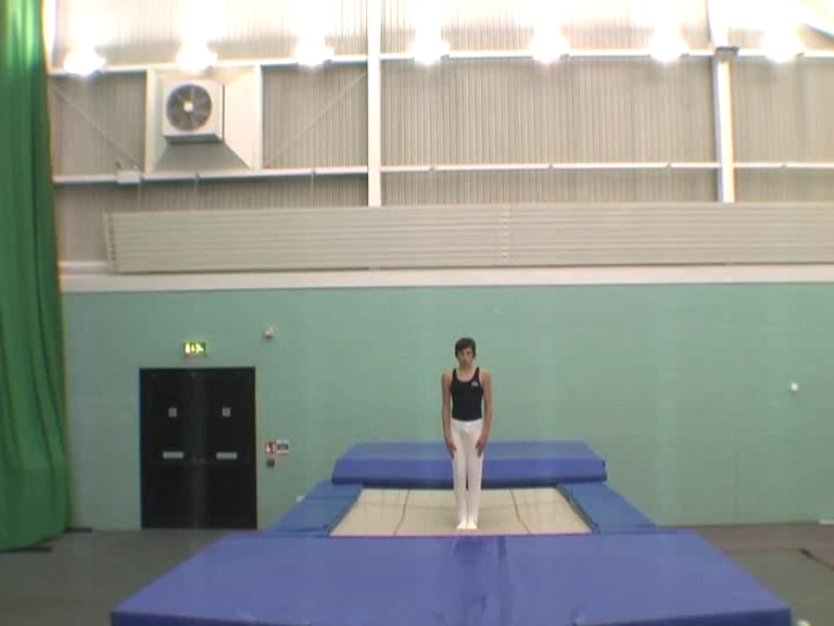 L15-Award 15 One and three-quarter front somersault tucked-front