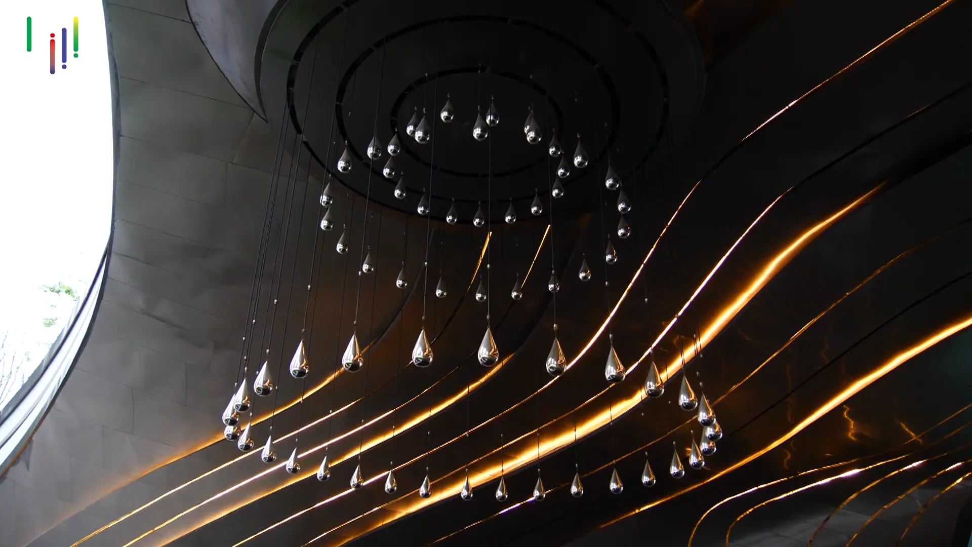 Kinetic raindrop in Chongqing china