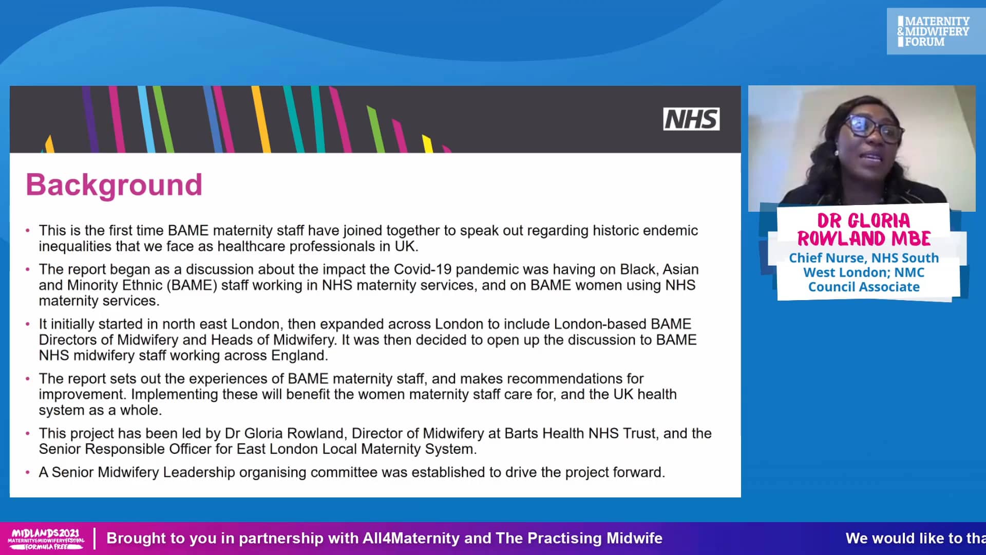 Dr Gloria Rowland MBE - Stepping in and turning the tide? on Vimeo