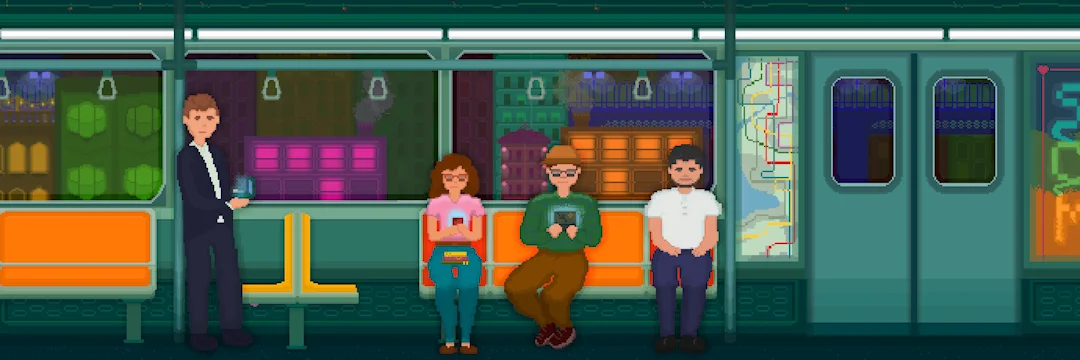 subway pixel art