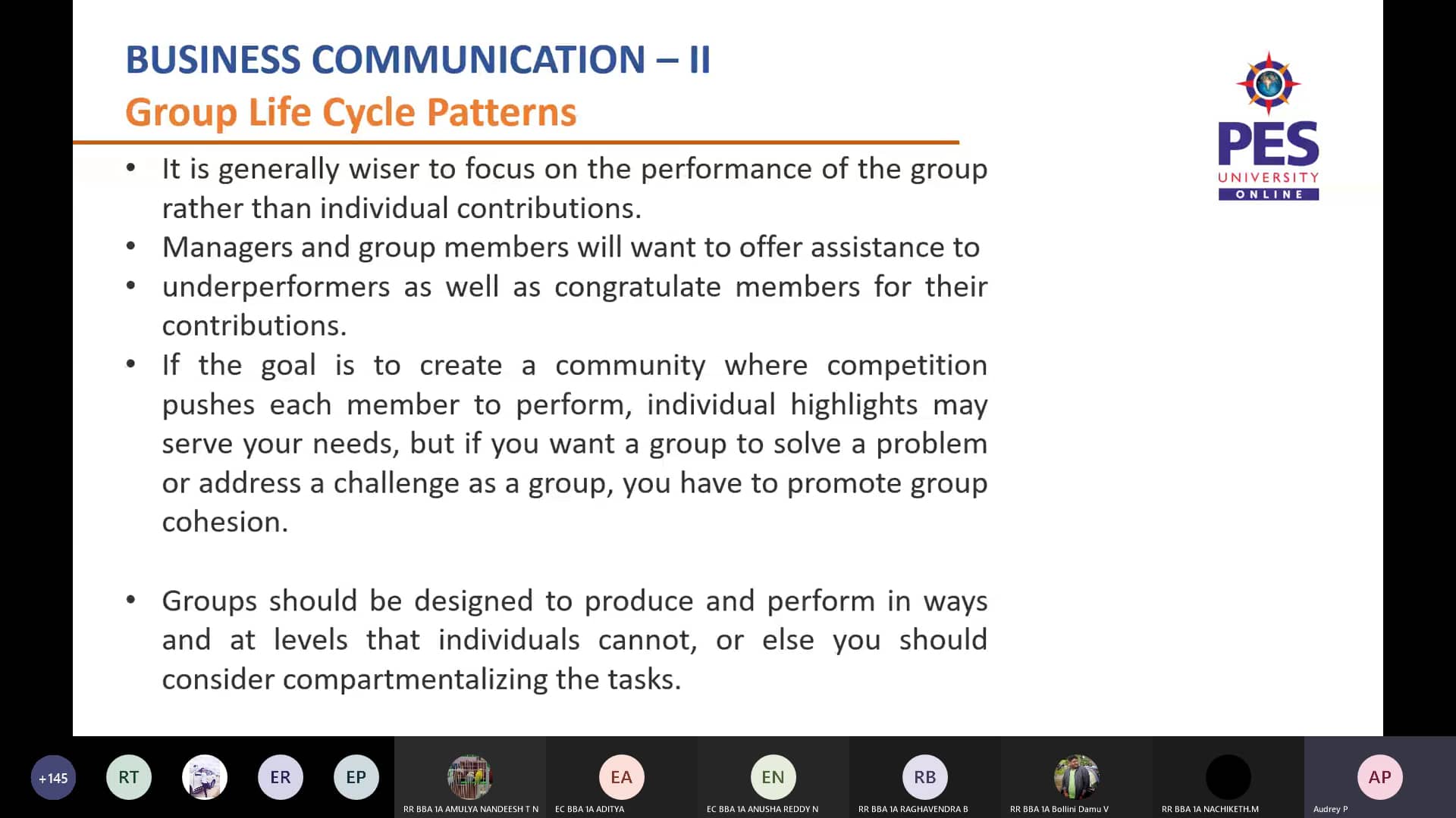 GROUP LIFE CYCLE PATTERNS on Vimeo