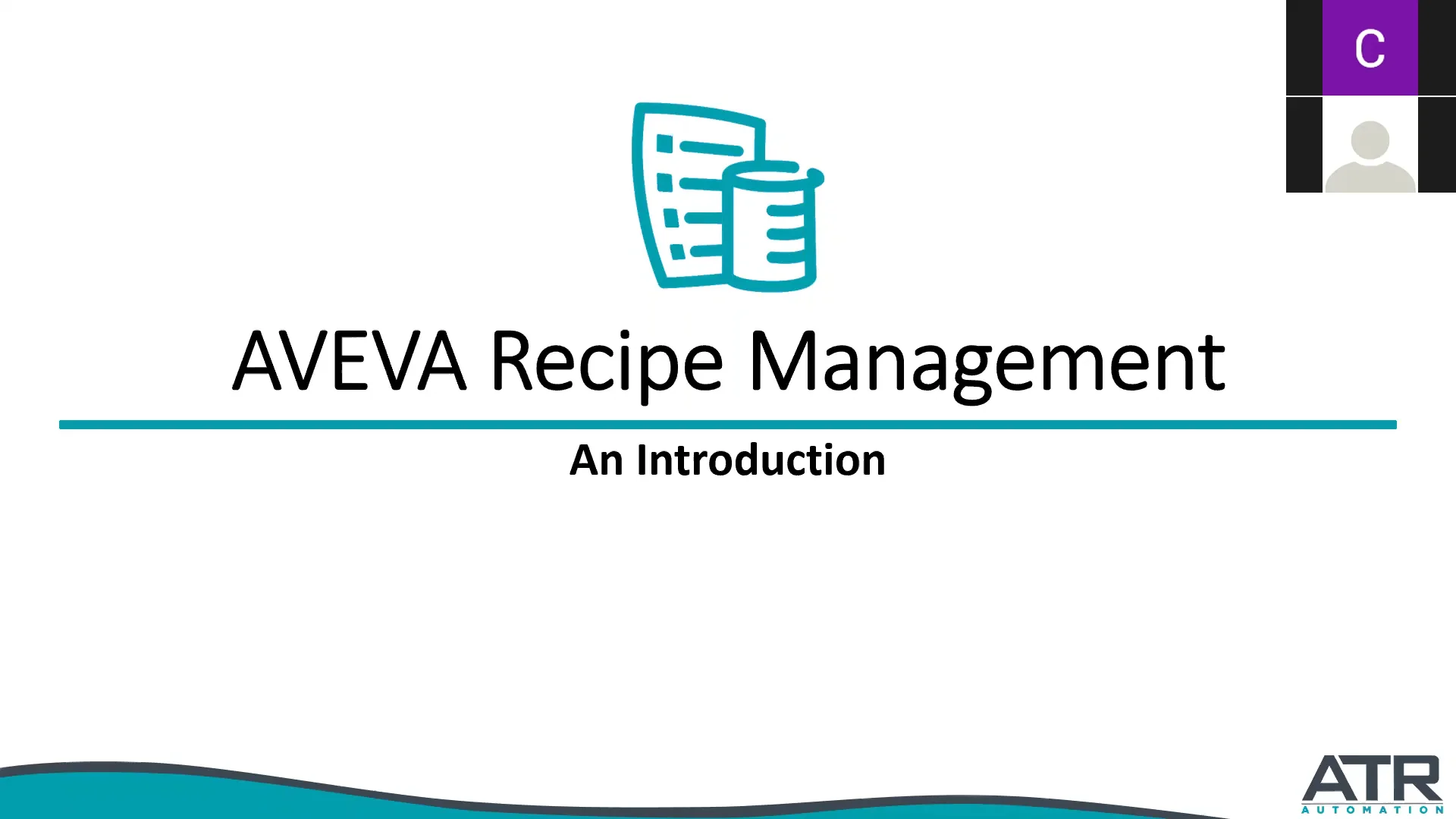AVEVA Recipe Management Webinar Recording