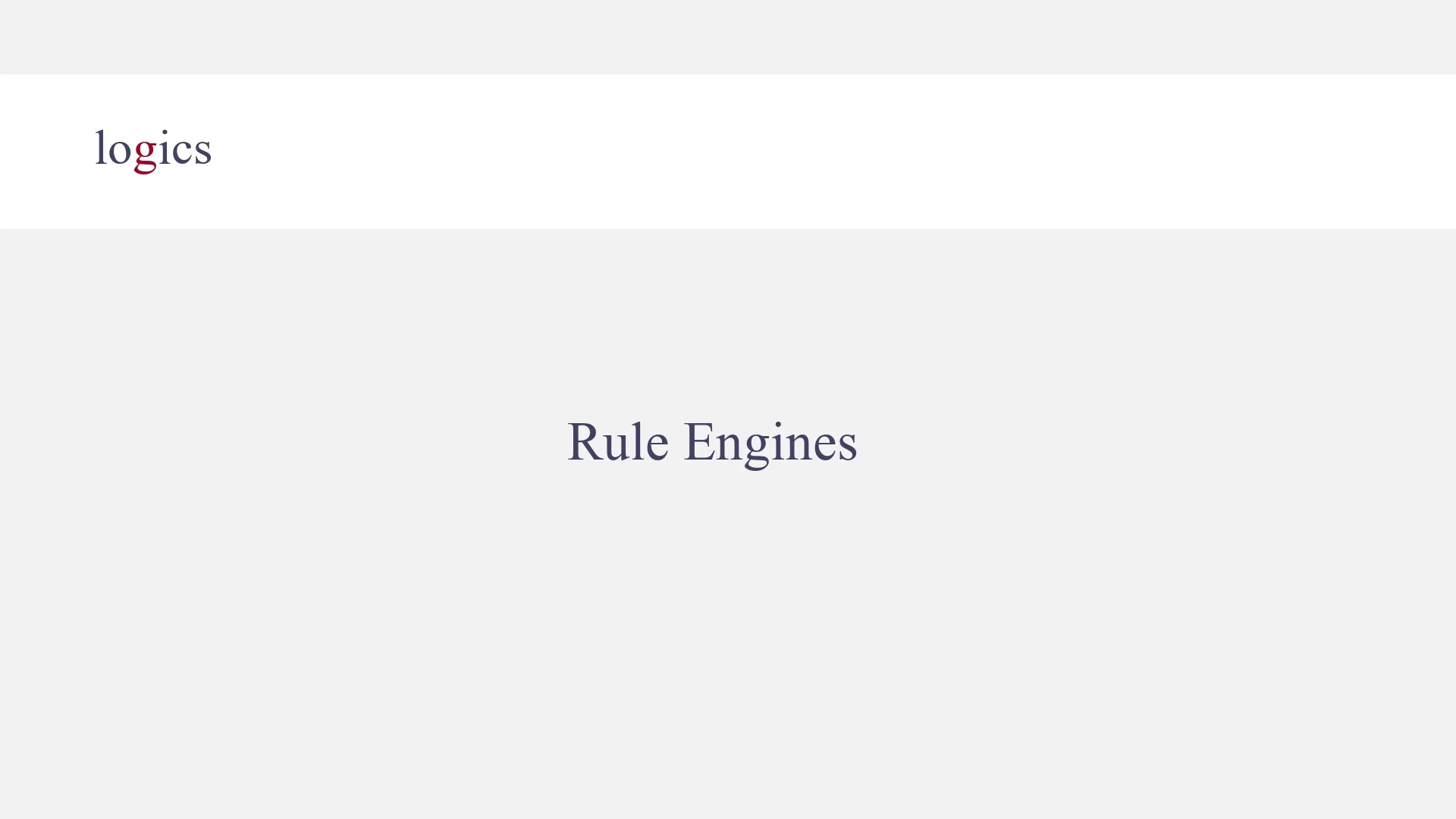 Rule Engines on Vimeo