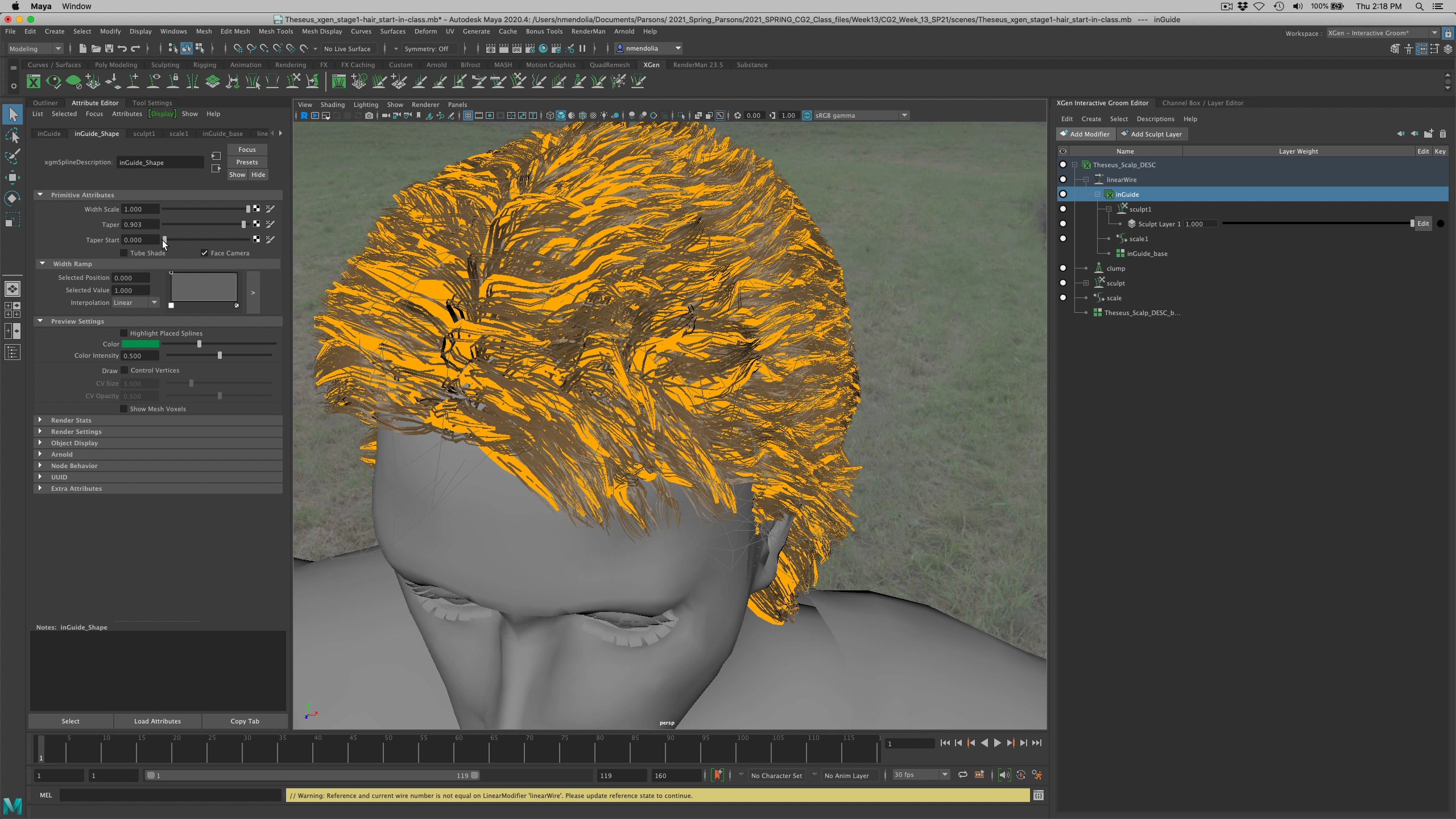 Week 13-5 Converting the XGen interactive Groom to Polygons on Vimeo