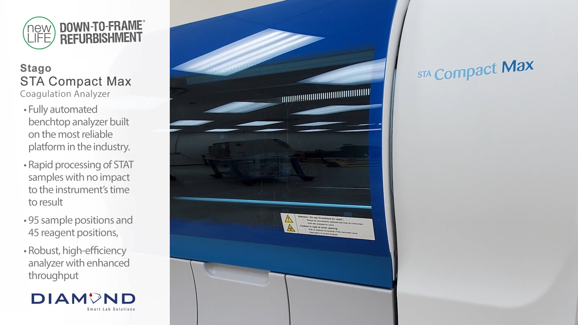 Stago STA Compact Max – Coagulation Analyzer - Down-To-Frame ...