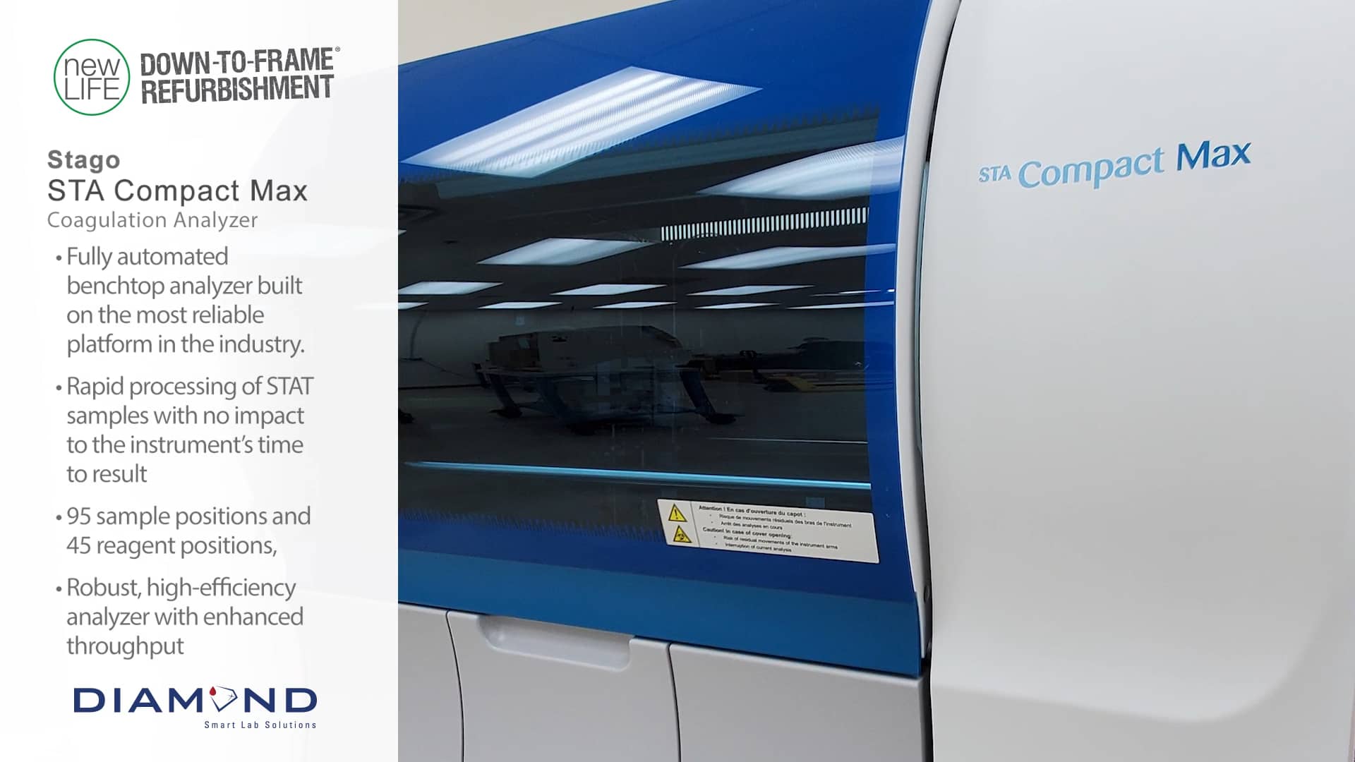 Stago STA Compact Max – Coagulation Analyzer - Down-To-Frame ...