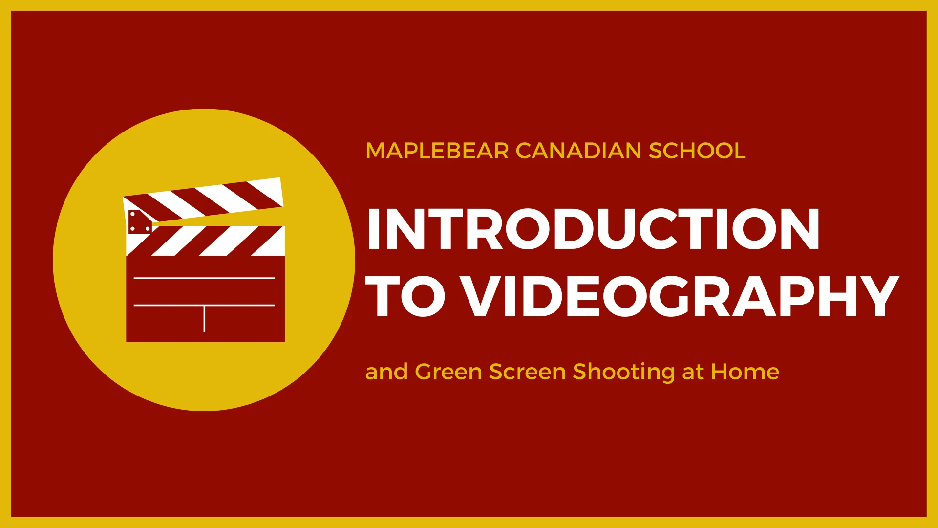 Introduction to Videography on Vimeo