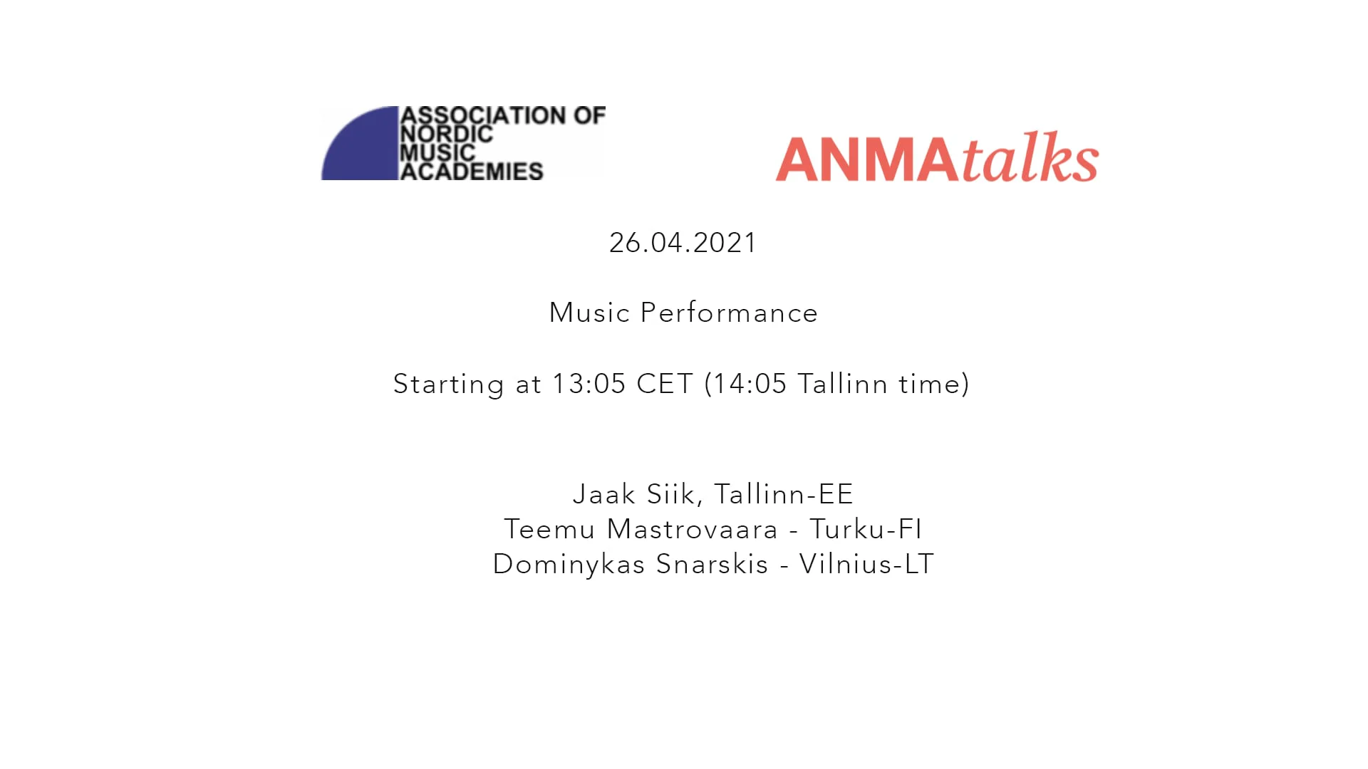26.04.2021 ANMA Music Performance on Vimeo