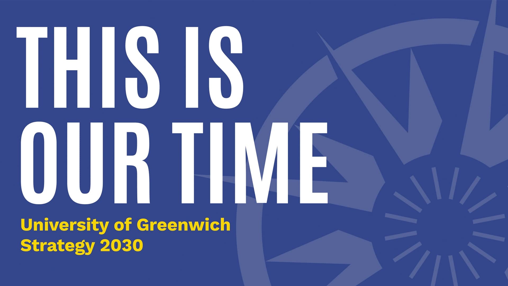 This Is Our Time: University of Greenwich Strategy 2030 on Vimeo