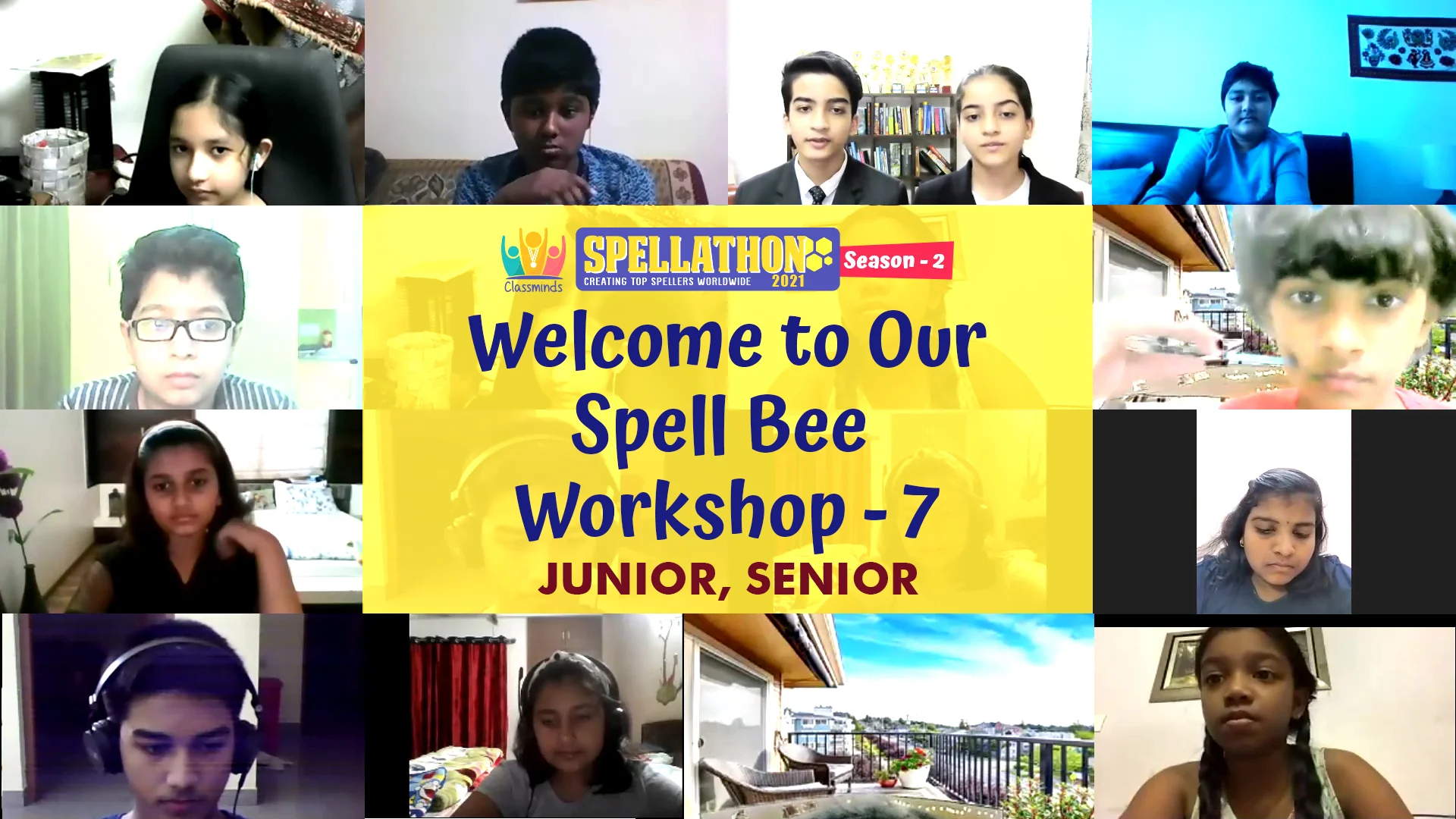 Spellathon Season 2 Workshop - 7 Junior & Senior on Vimeo