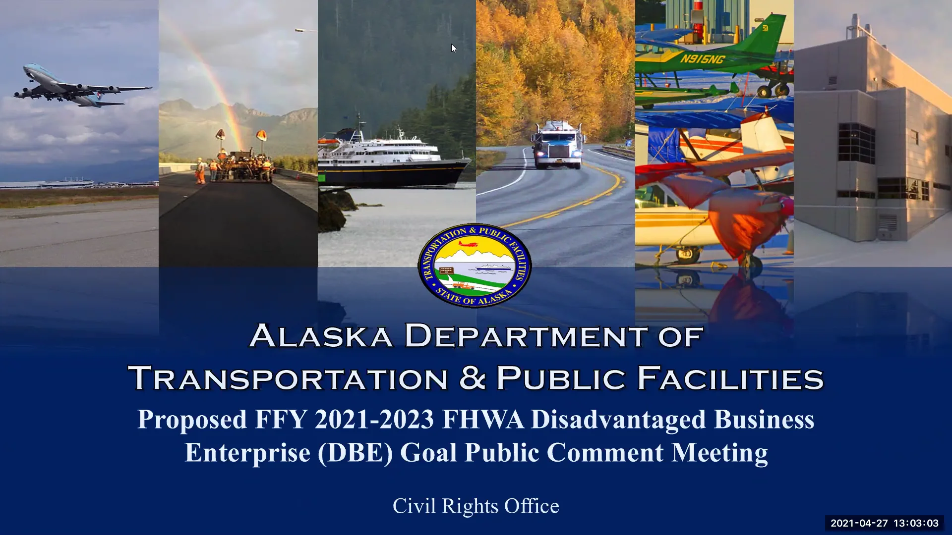 FHWA FFY 2021-2023 DBE Goal Methodology on Vimeo