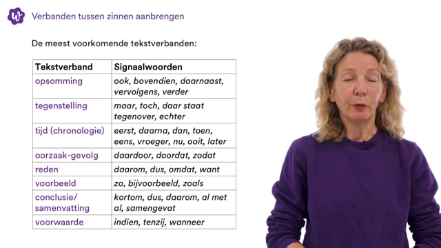 Verbanden tussen zinnen aanbrengen oefenen | StudyGo
