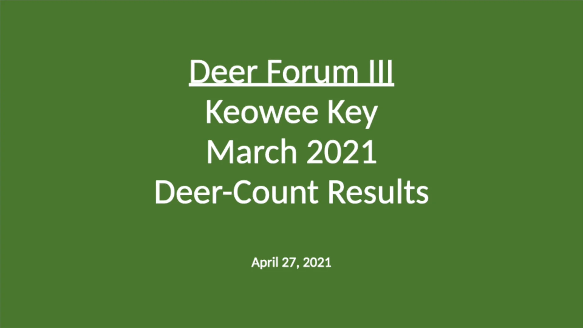 Deer Forum 3 4-28-2021