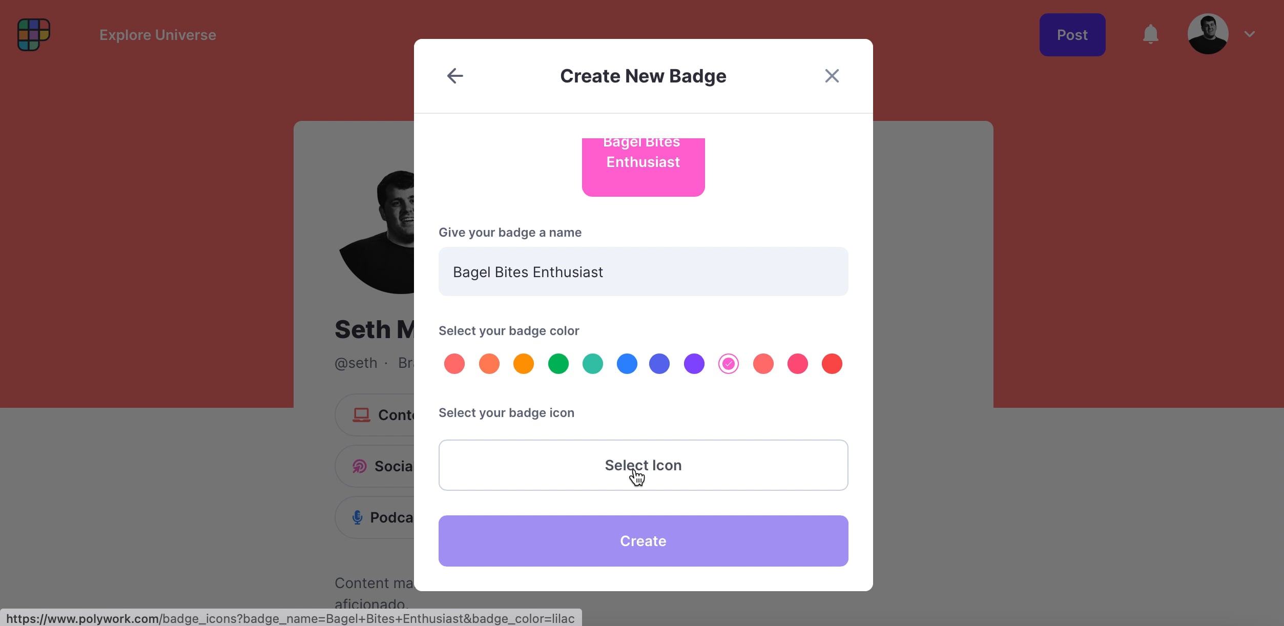 How to Polywork: Adding Badges to your profile on Vimeo