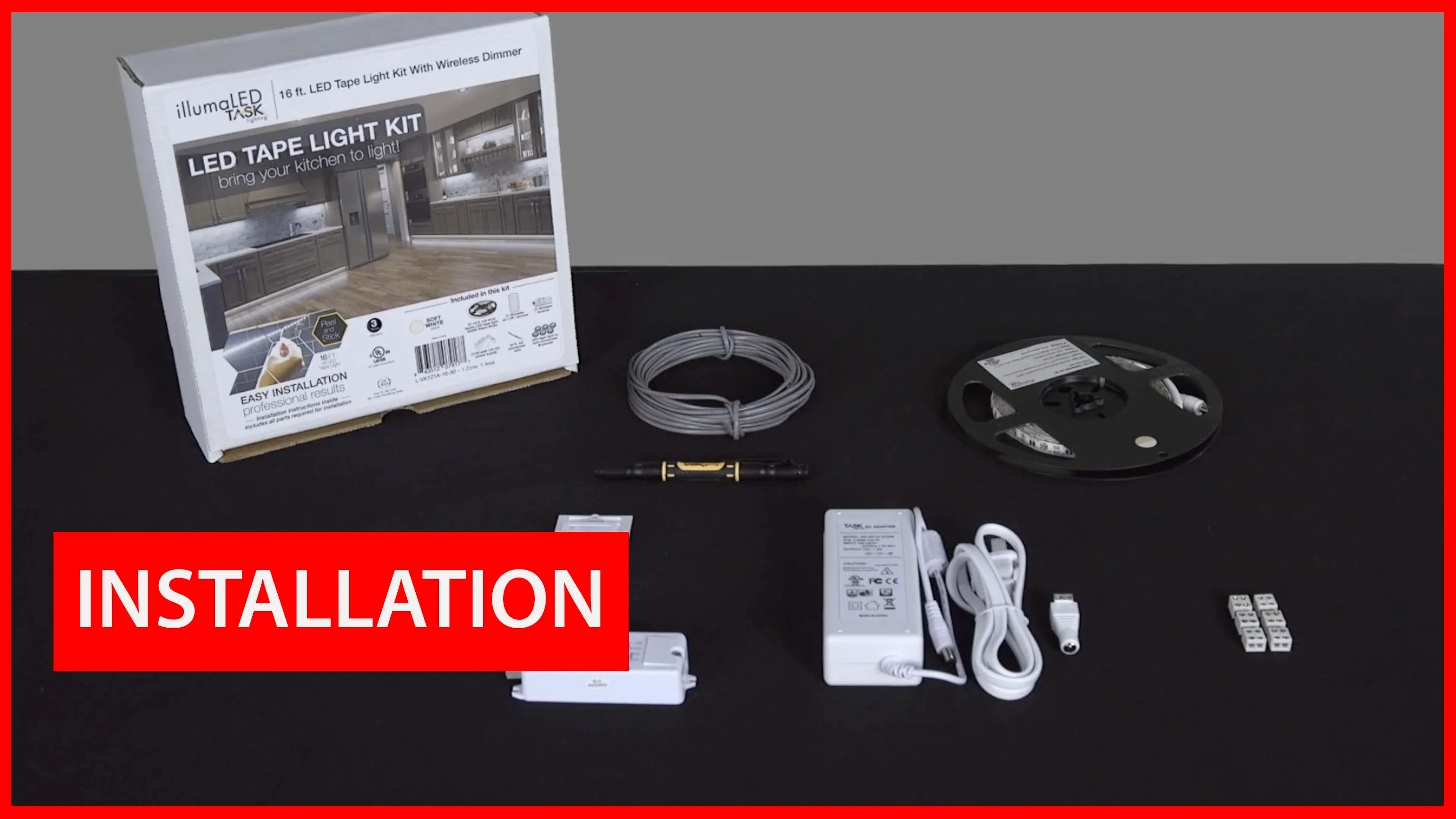 Tape Lighting Contractor Kit with Wireless Dimmer in Task Lighting Kits on Vimeo
