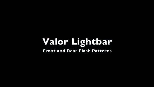 Federal Signal Valor Lightbar Front and Rear Flash Patterns on Vimeo