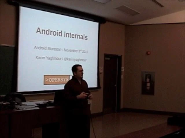 Android Internals on Vimeo