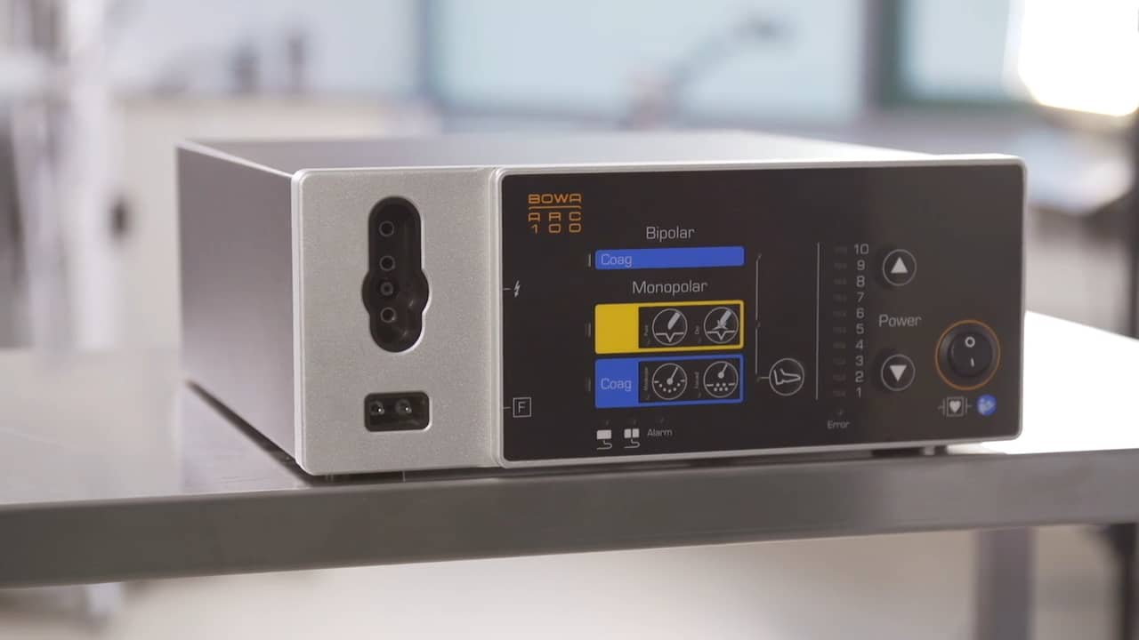 BOWA ARC 100 - High-Frequency Electrosurgical Generator - EN on Vimeo