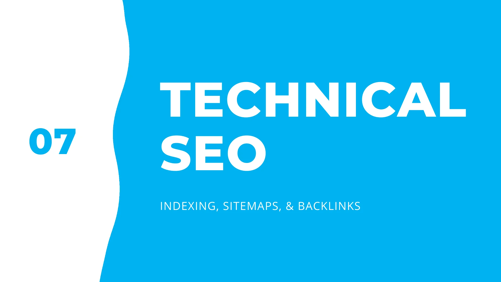 Video 07 - Technical SEO on Vimeo