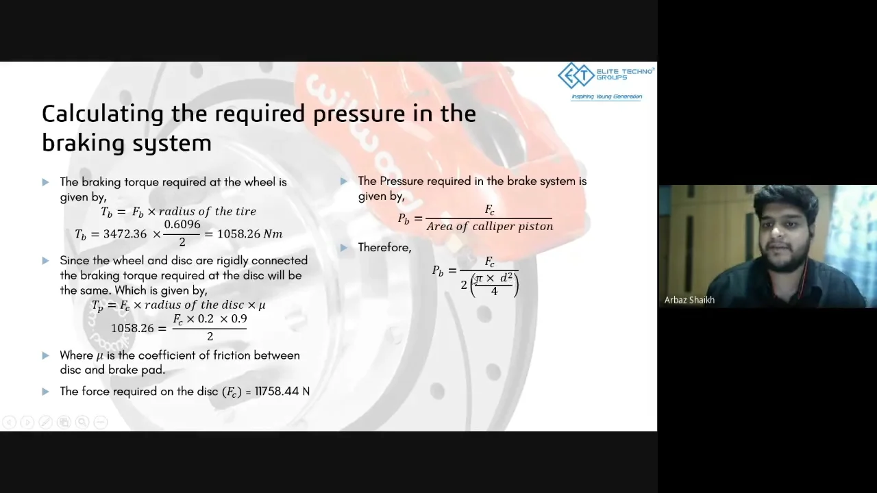 Brake Design Calculations on Vimeo