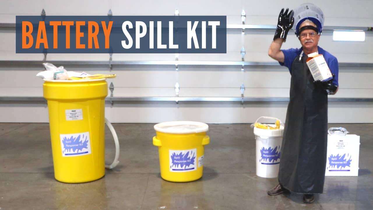 Spill Response Kits for Forklift Battery Acid Spills | Material ...