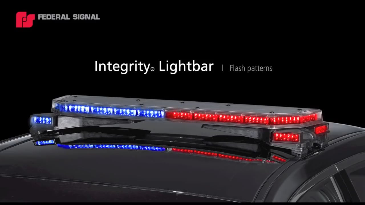 Federal Signal Integrity Lightbar Flash Patterns on Vimeo