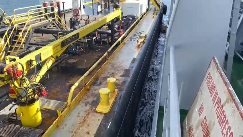 Barge Refueling Cruise Boat on Vimeo