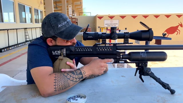 LCS AIR ARMS SK19 .30 semi y full auto DEMO - Airgun101