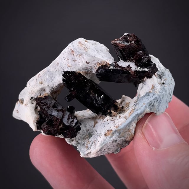 Neptunite on Natrolite | CA Gem Mine, New Idria Mining Dist., San ...