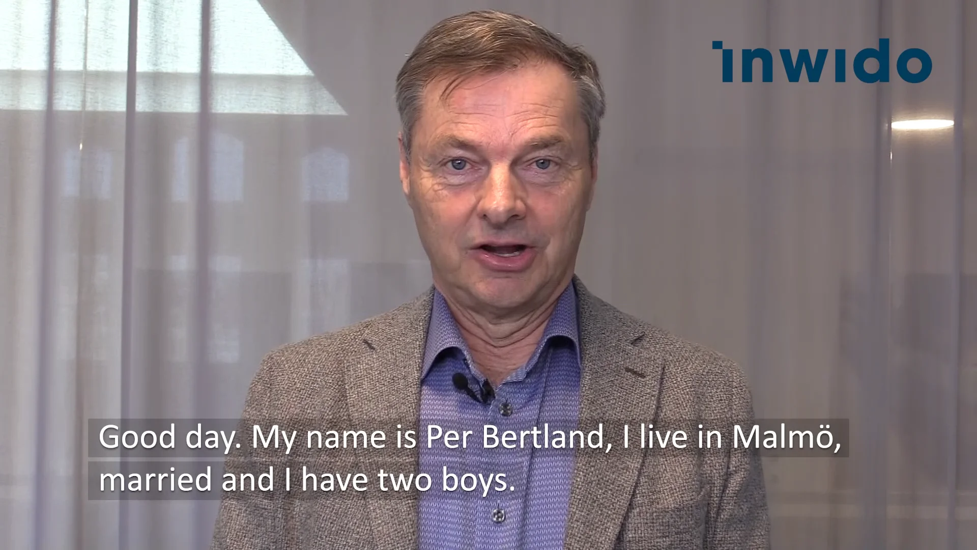 Video presentation of Per Bertland, new Chairman of the board Inwido ...