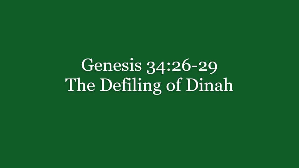 289 Genesis 34.26-29 The Defiling of Dinah on Vimeo