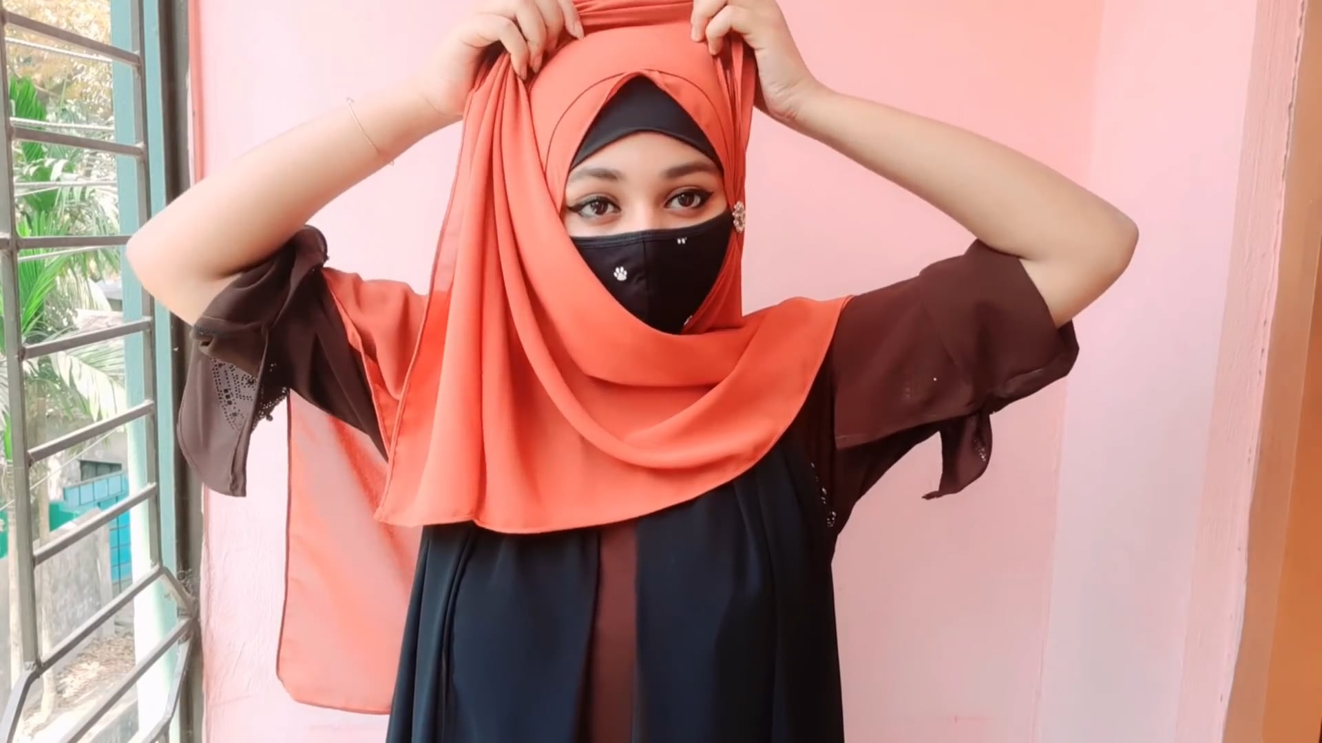 2 minute hijab -- instant _ ready hijab tutorial -- Mustarin Sultana ️ ...