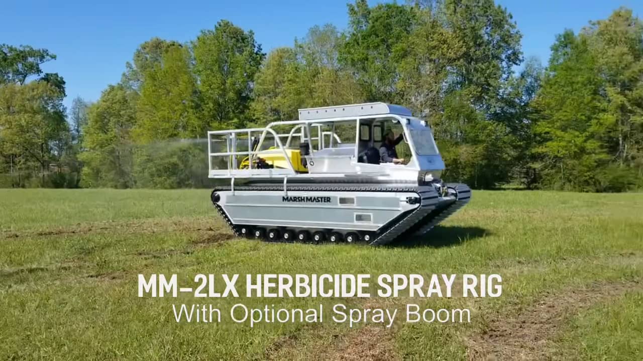 MARSH MASTER® HERBICIDE SPRAY RIG WITH OPTIONAL SPRAY BOOM on Vimeo
