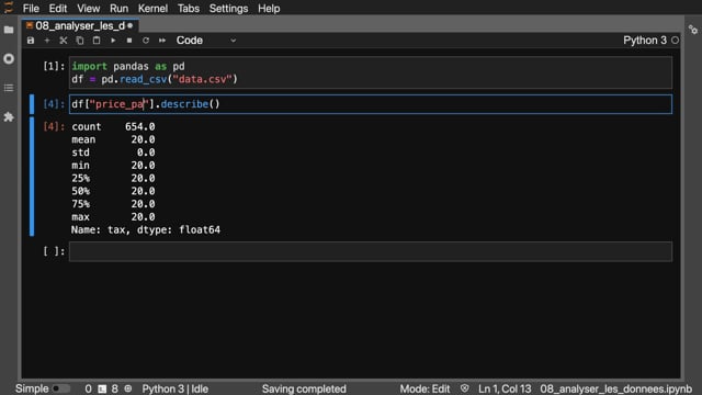 Analyser les données