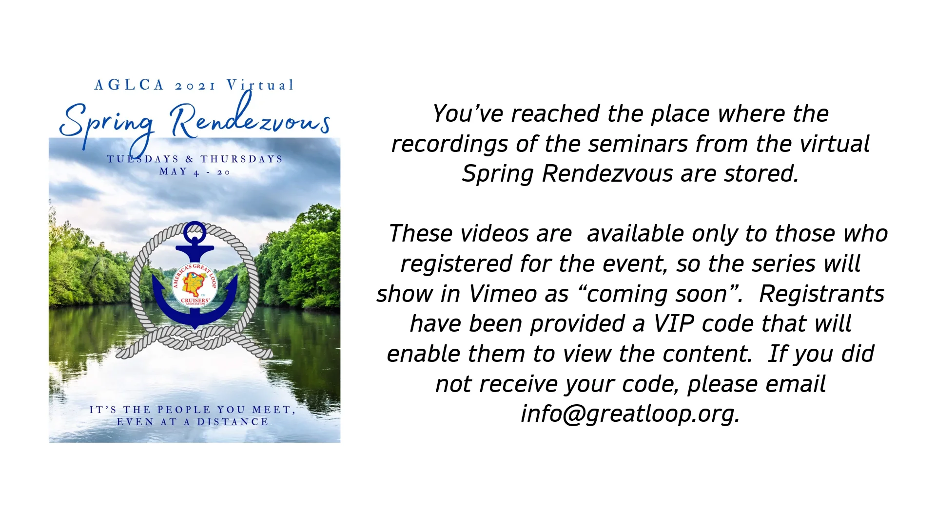 Watch 2021 Virtual Spring Rendezvous Online | Vimeo On Demand on Vimeo