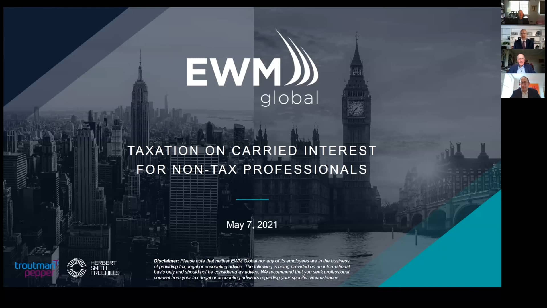 EWM Global - Webinar Series - Taxation on Carried Interest for Non-Tax ...