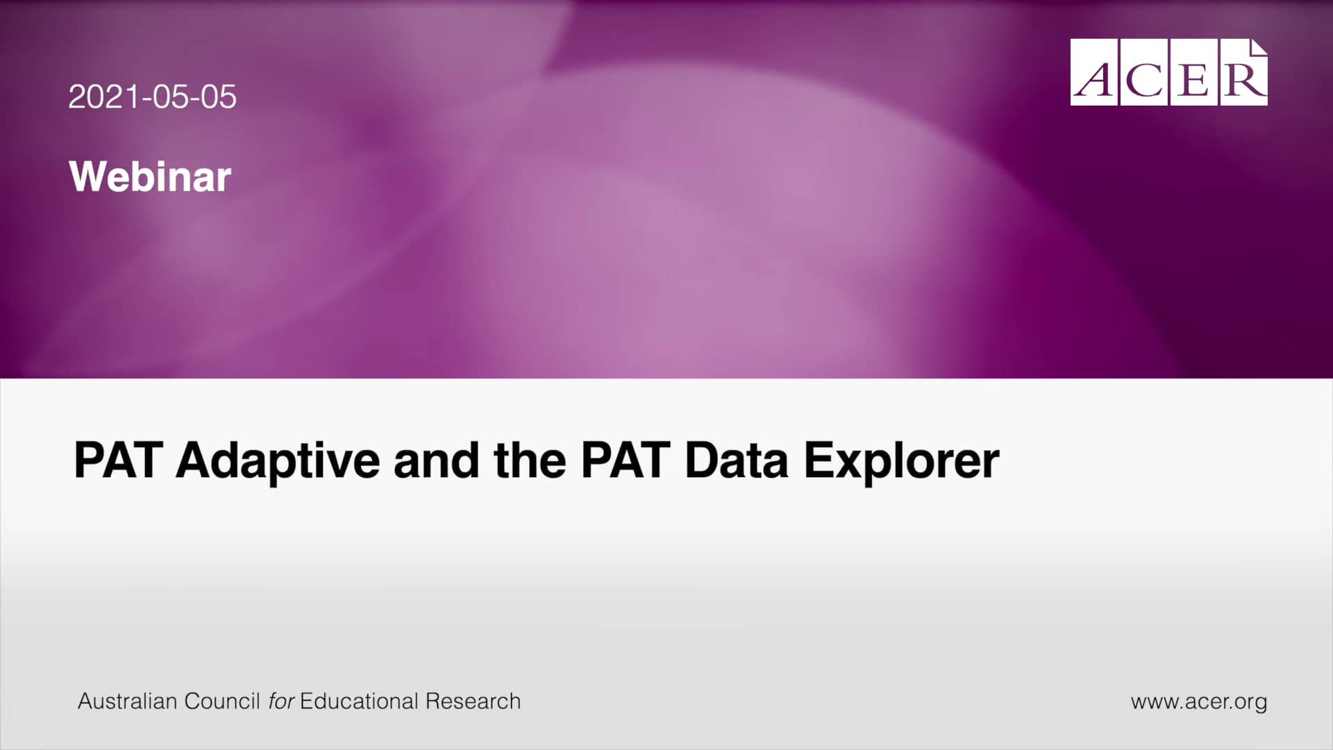 PAT Adaptive and the PAT Data Explorer on Vimeo