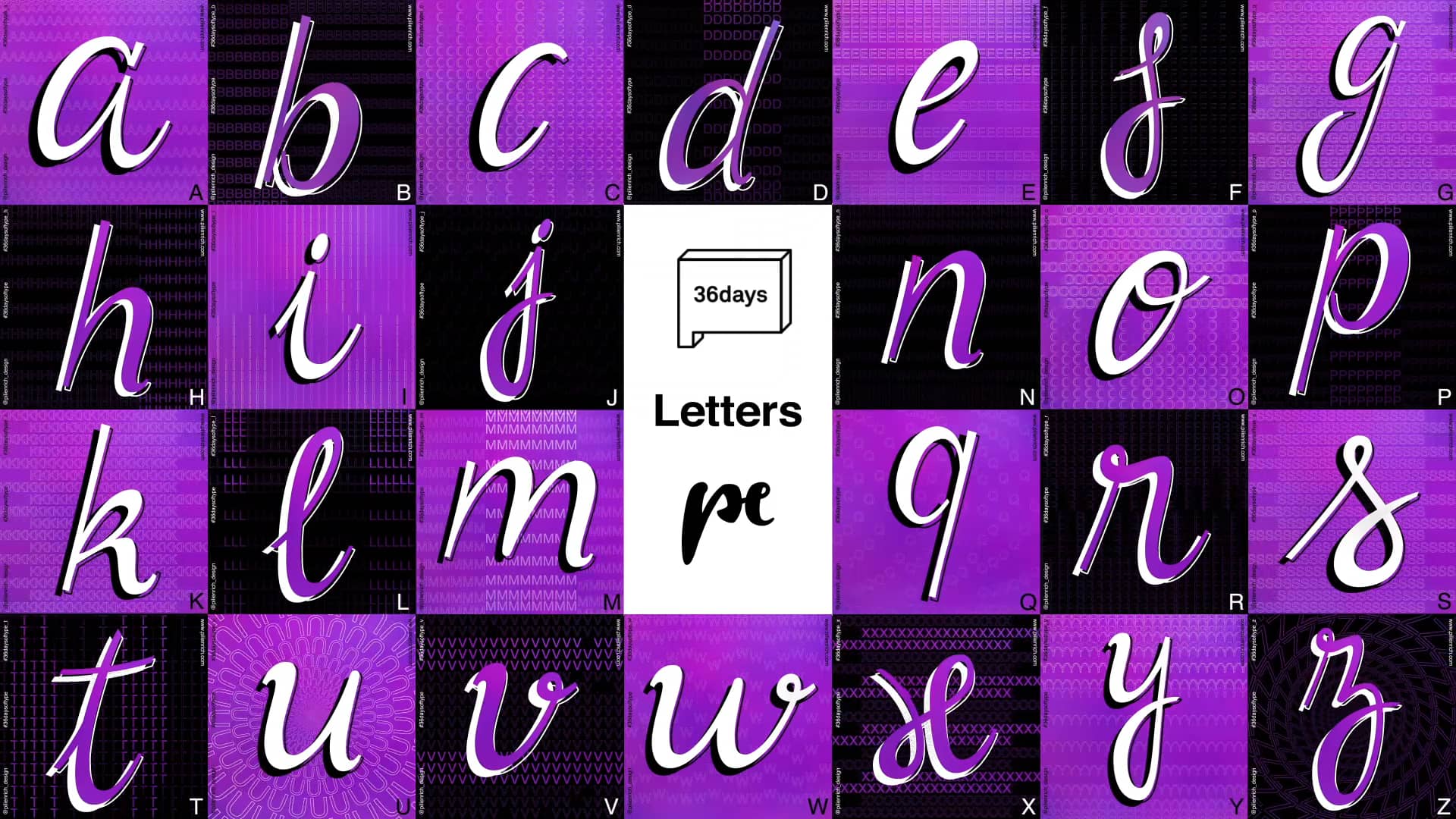 36 Days of type Edition 08 - Letters on Vimeo