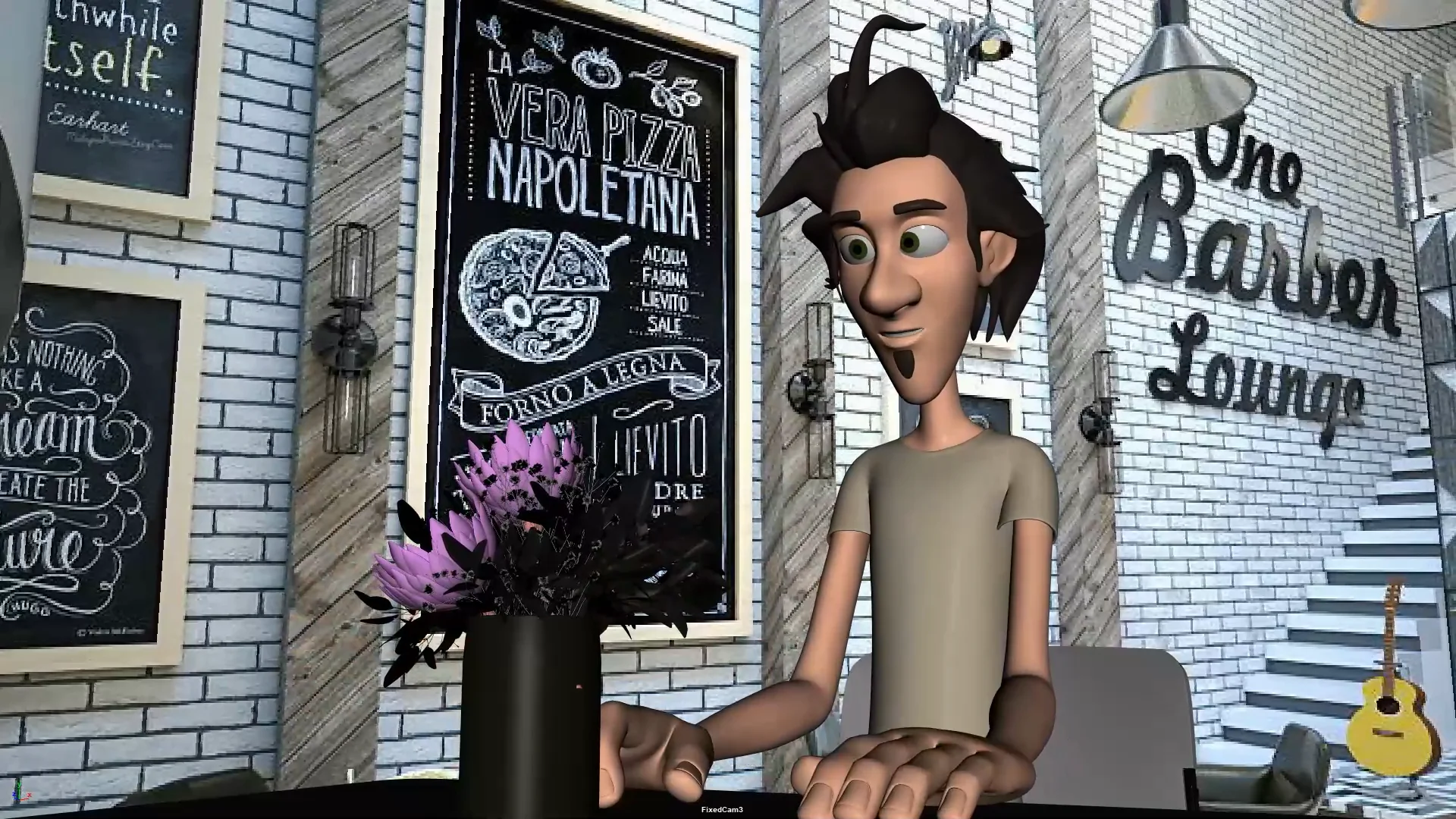 Malcolm 3D Animation - In The Cafe - Final Animation on Vimeo