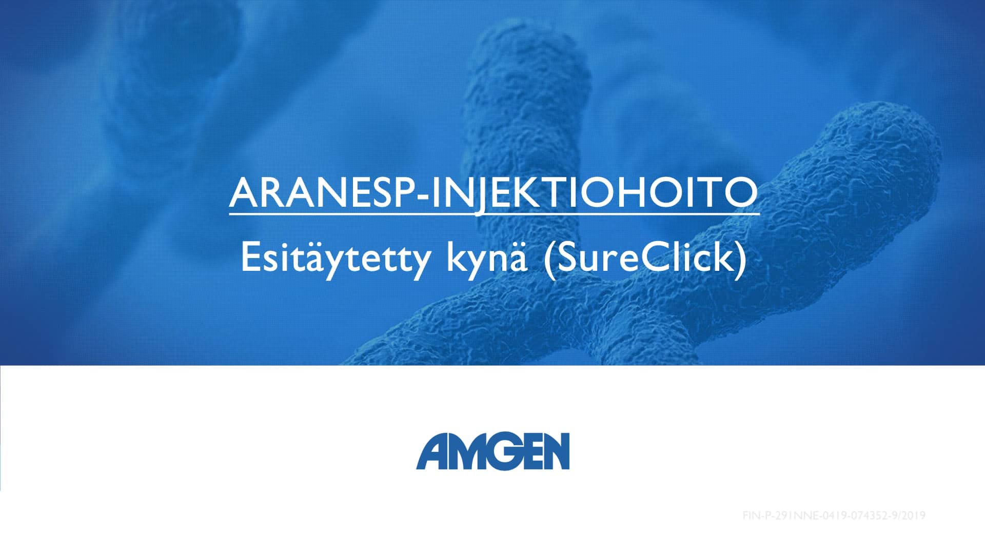 Aranesp-kynä (SureClick), Amgen on Vimeo