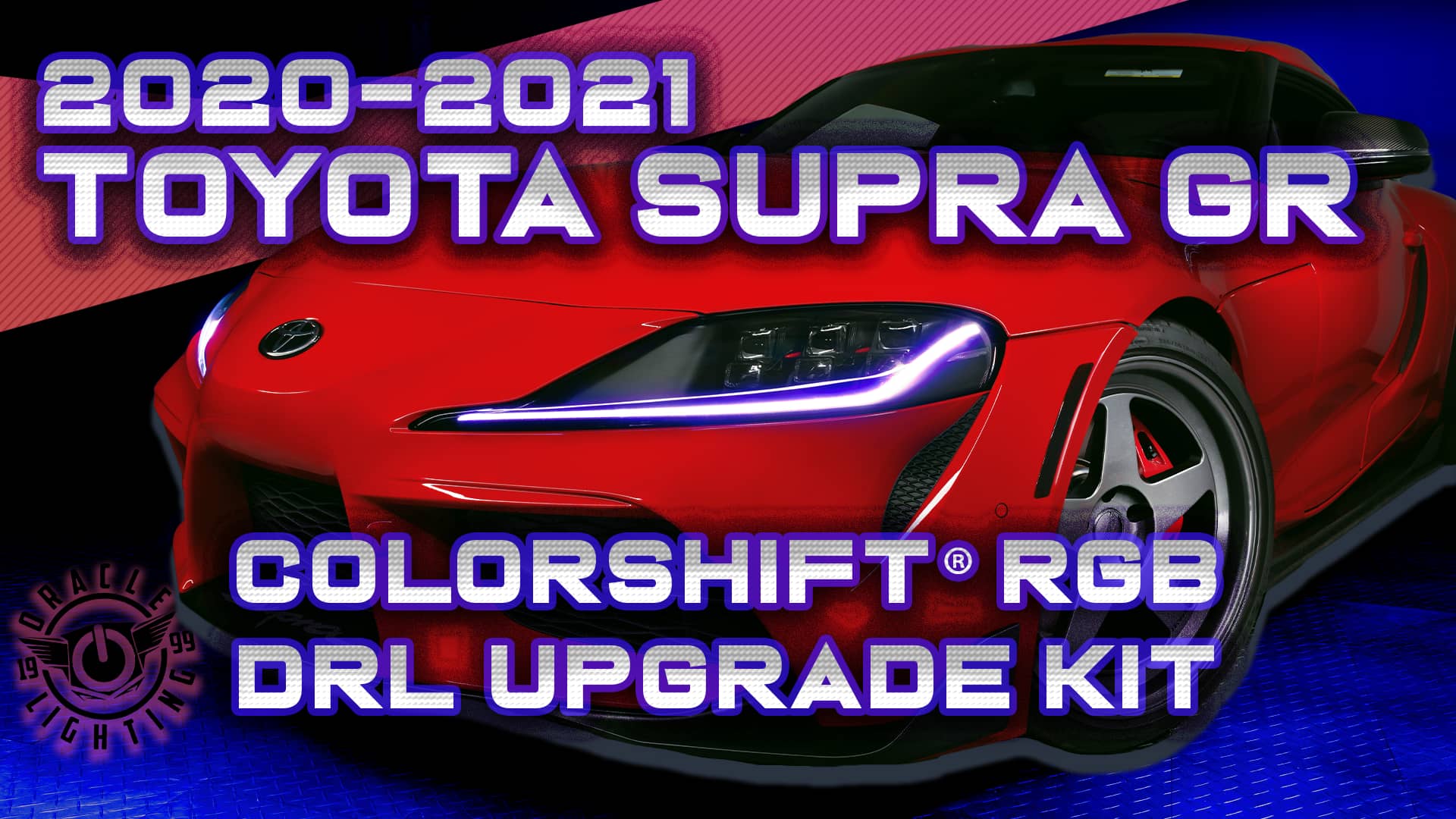 2020-2021 Toyota Supra GR ColorSHIFT® RGB Headlight DRL Upgrade Kit on ...