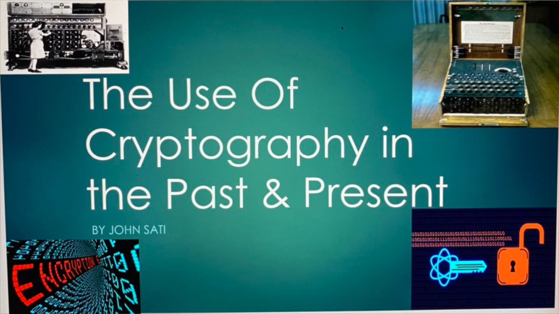 The Use of Cryptography in The Past and Present on Vimeo