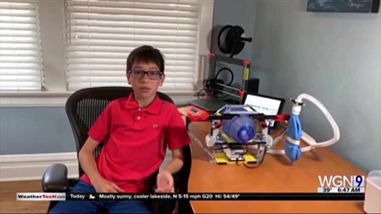 Kids Idea Tank finalist Anthony Hartman on WGN! @MarkRober chimes in ...