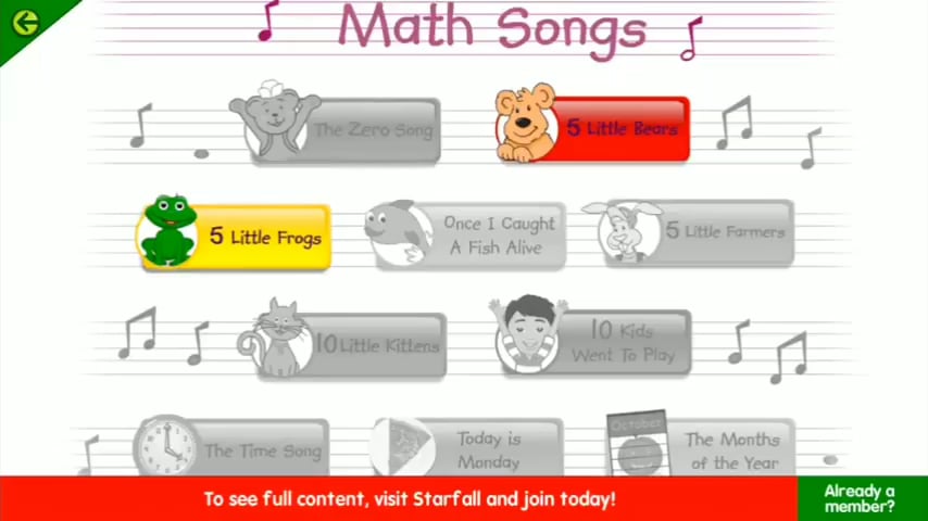 Starfall Math Songs on Vimeo