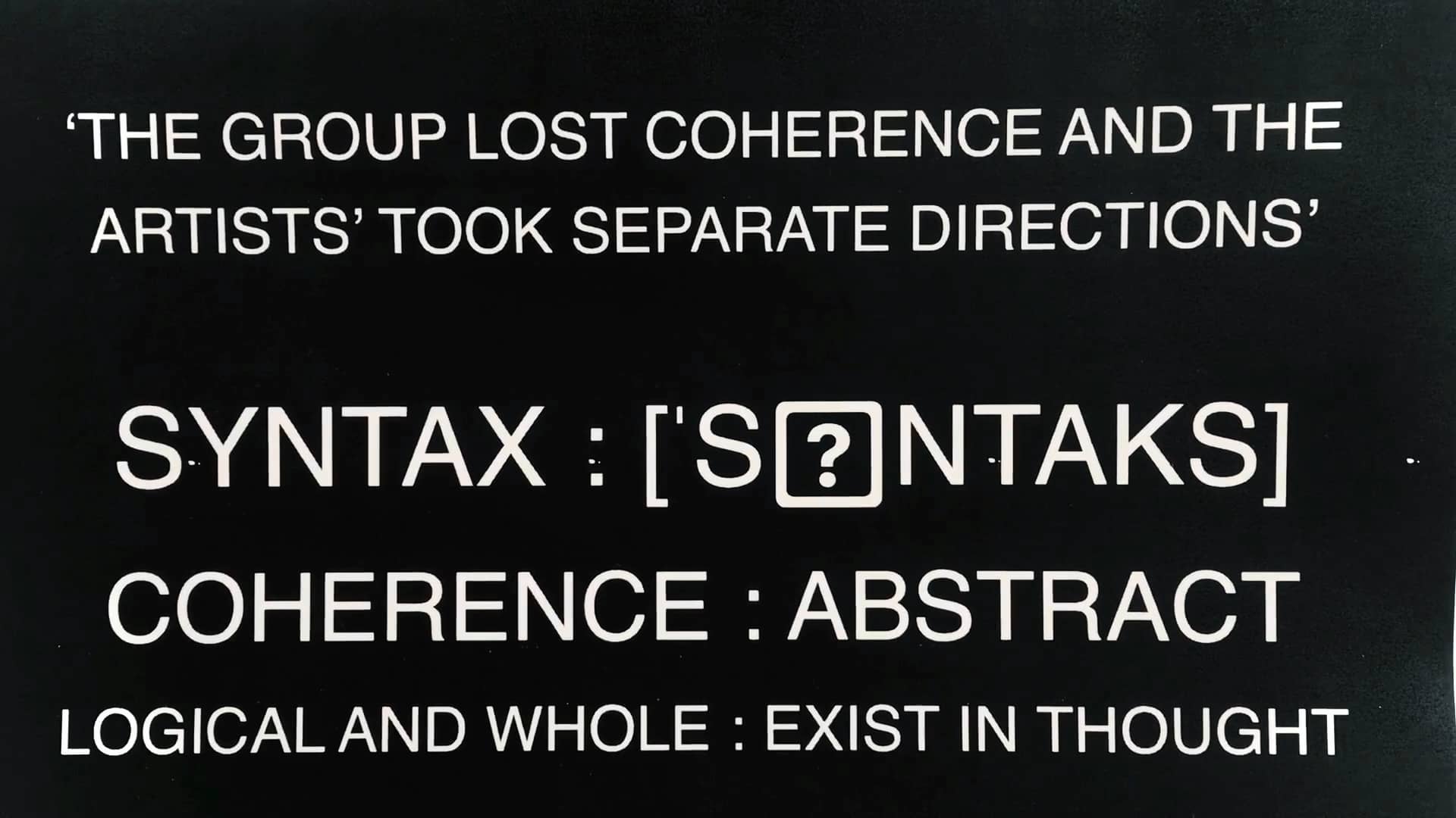 The artists on Vimeo