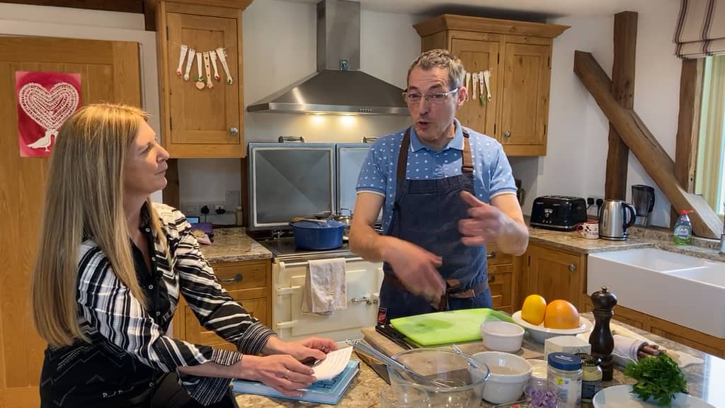 Live cookalong and Q&A with Daniel Galmiche and Claire Bosi on Vimeo