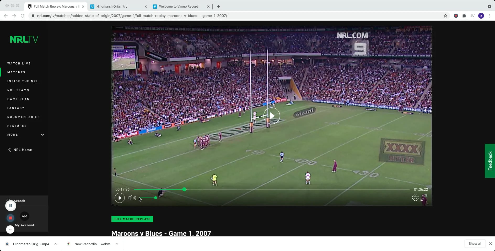 Hindmarsh Try v2 on Vimeo