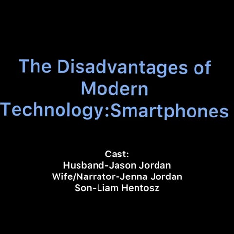 The Disadvantages of Modern Technology: Smartphones on Vimeo