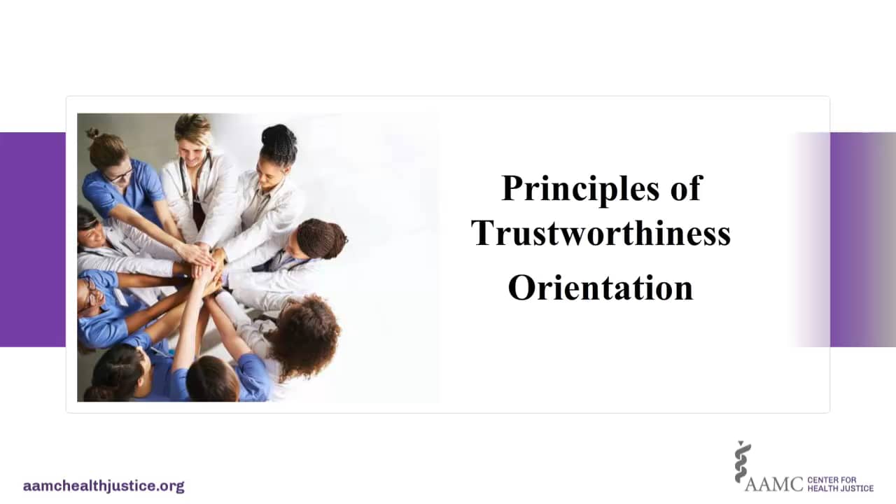 Principles of Trustworthiness Orientation on Vimeo
